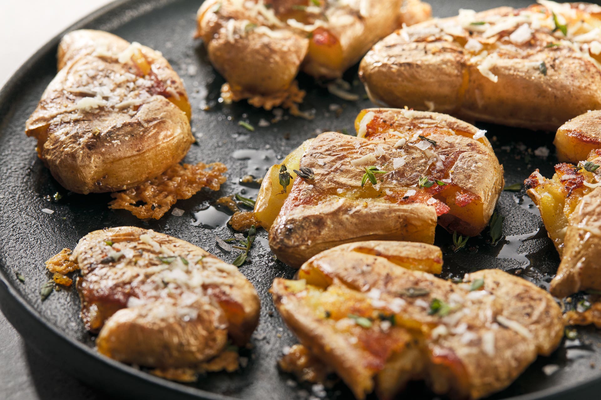 Recipes: Cheesy Smashed Fingerling Potatoes